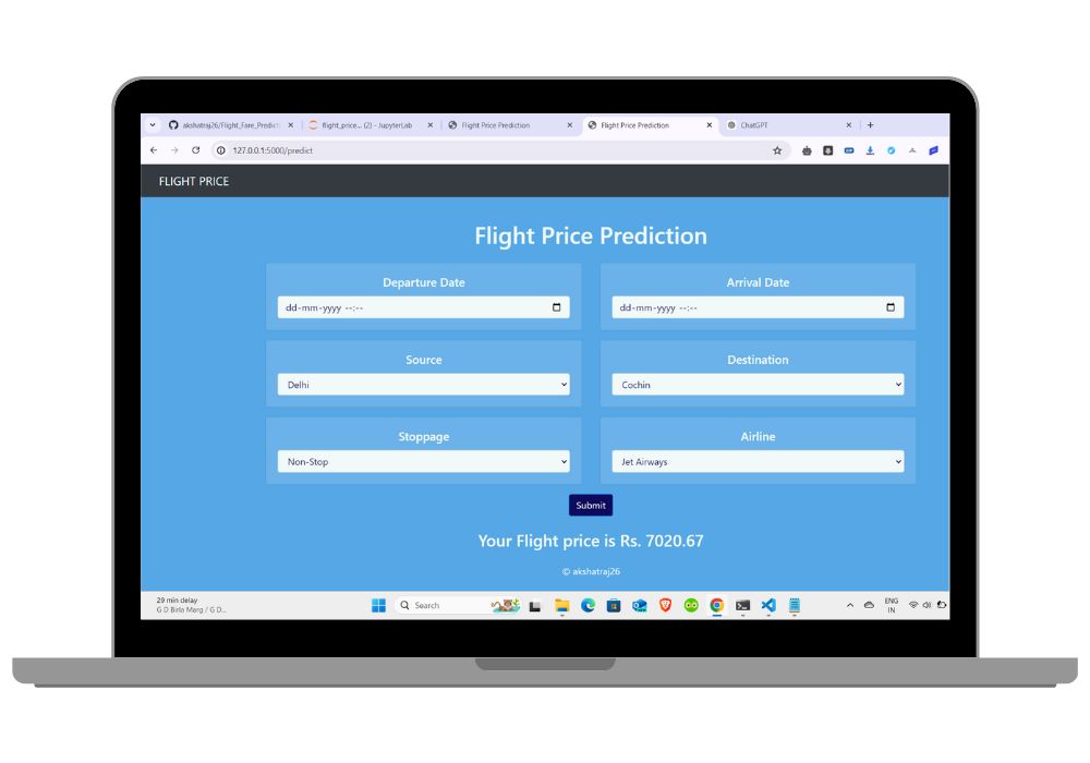 Flight Fare Prediction | CodeAj Marketplace