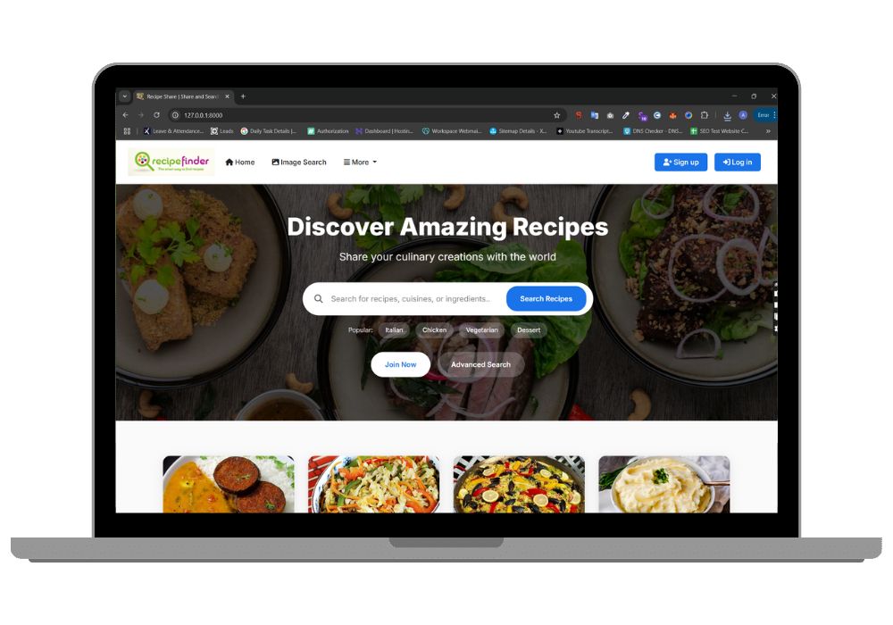 Smart Recipe Finder with AI-Powered Image Search – Final Year Python ...